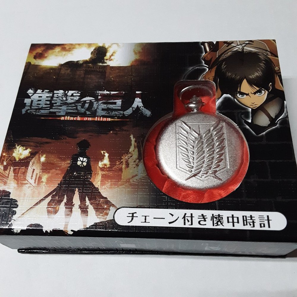Attack On Titan Pocket Watch Survey Corps Eren Offici… - Gem